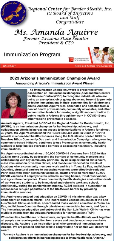 San Luis Walk-In Clinic, Inc. - Regional Center for Border Health, Inc.