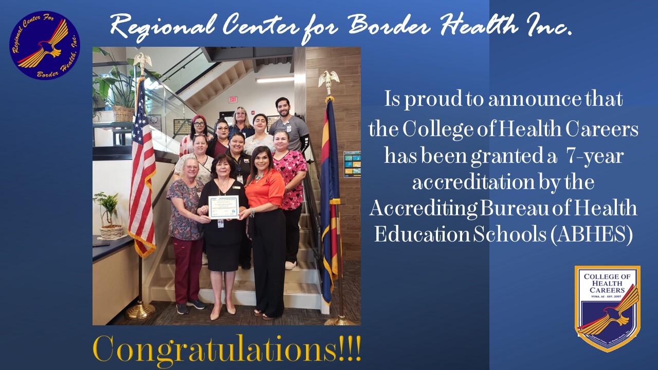 ABHES Accreditation - San Luis Walk-In Clinic, Inc. - Regional Center ...