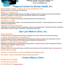 Job Openings 030223 - San Luis Walk-In Clinic, Inc. - Regional Center ...